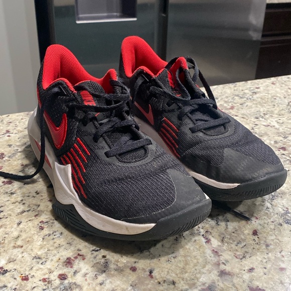 Nike | Shoes | Nike Precision 5 Mens Basketball Shoes Black Red White ...